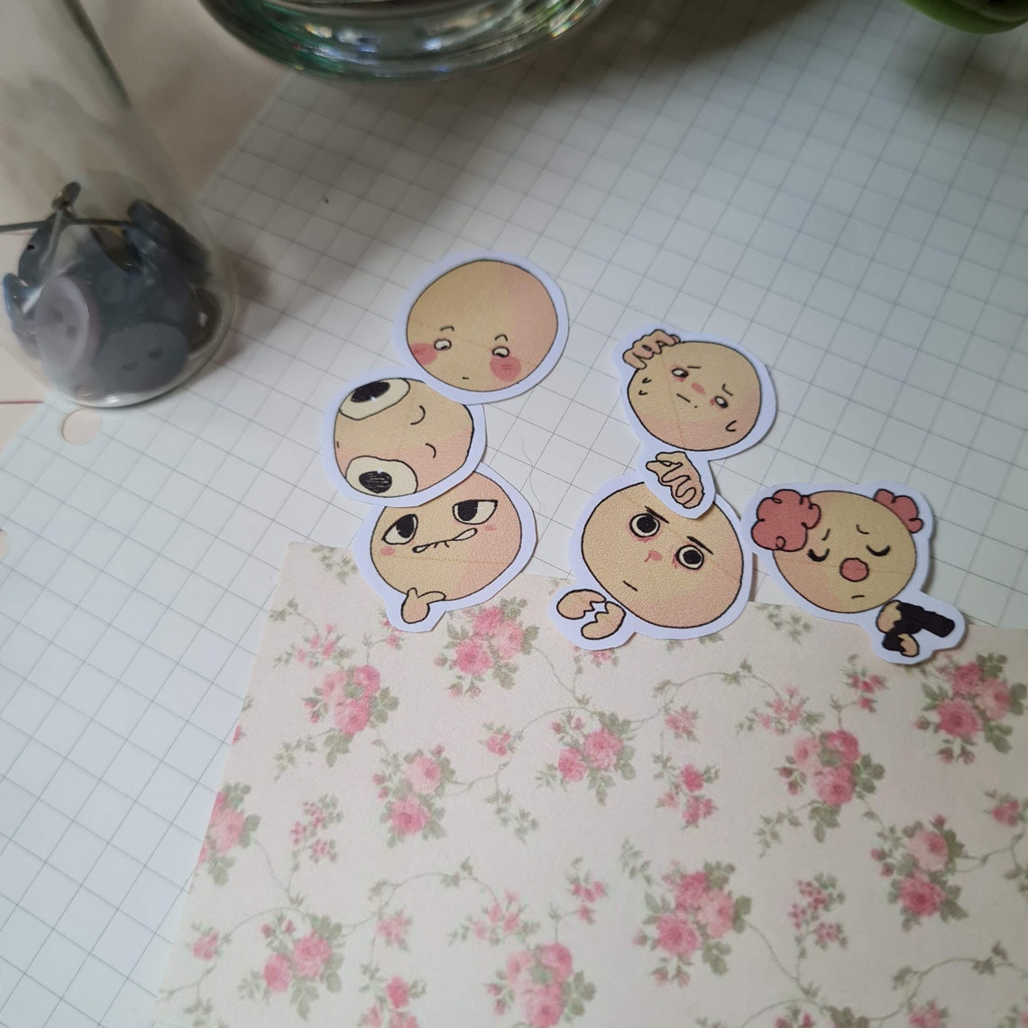 Cursed emoji stickers | Etsy