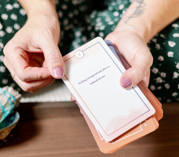 Taurus Affirmations Oracle Card Deck Indie Astrology - Etsy