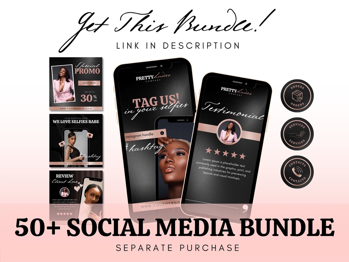 Website Banner Kit Template Luxury DIY Web Design for - Etsy