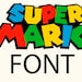 Mario Super Font & Alphabet Digital Files SVG, PNG, TTF - Etsy