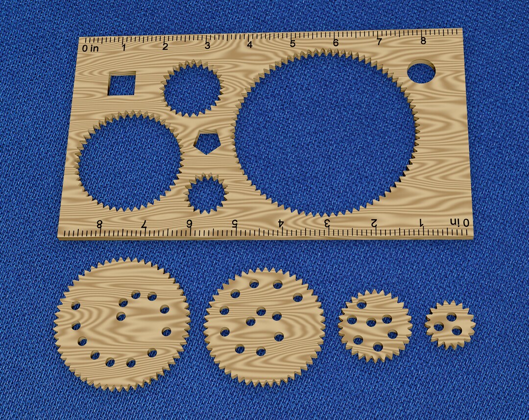 Spirograph SVG Laser Cut: Two Tool Sets Included - Perfect for Crafting and Design - Etsy