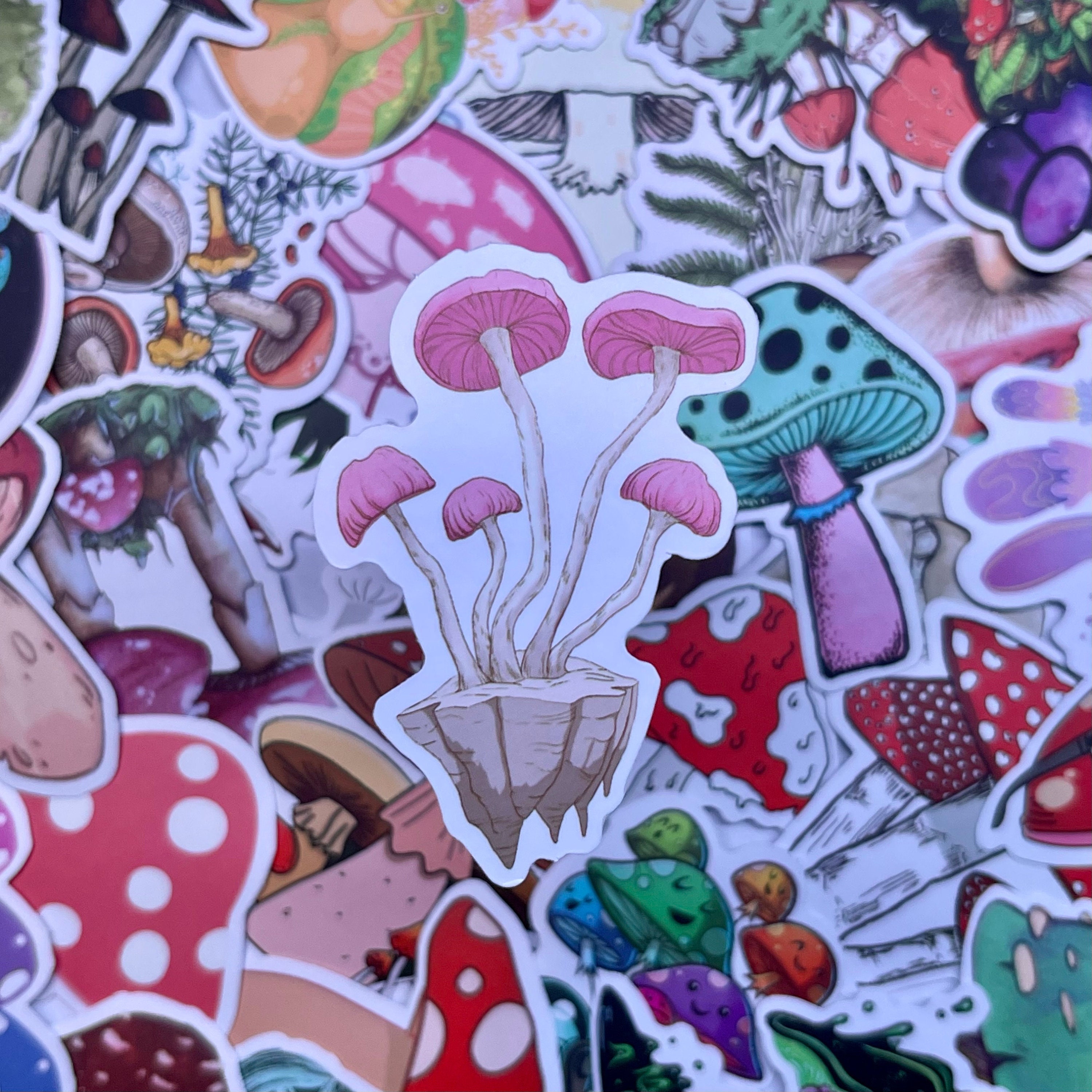 Mushroom Sticker Pack | 50 Count Sticker Pack | 100 Count Sticker Pack