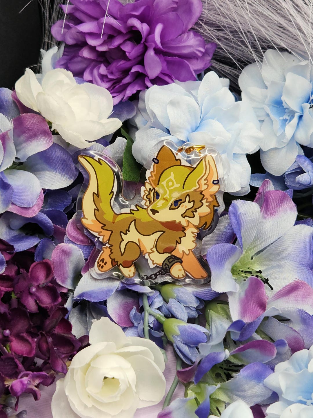 Wolf Link & Zelda Keychain - Etsy