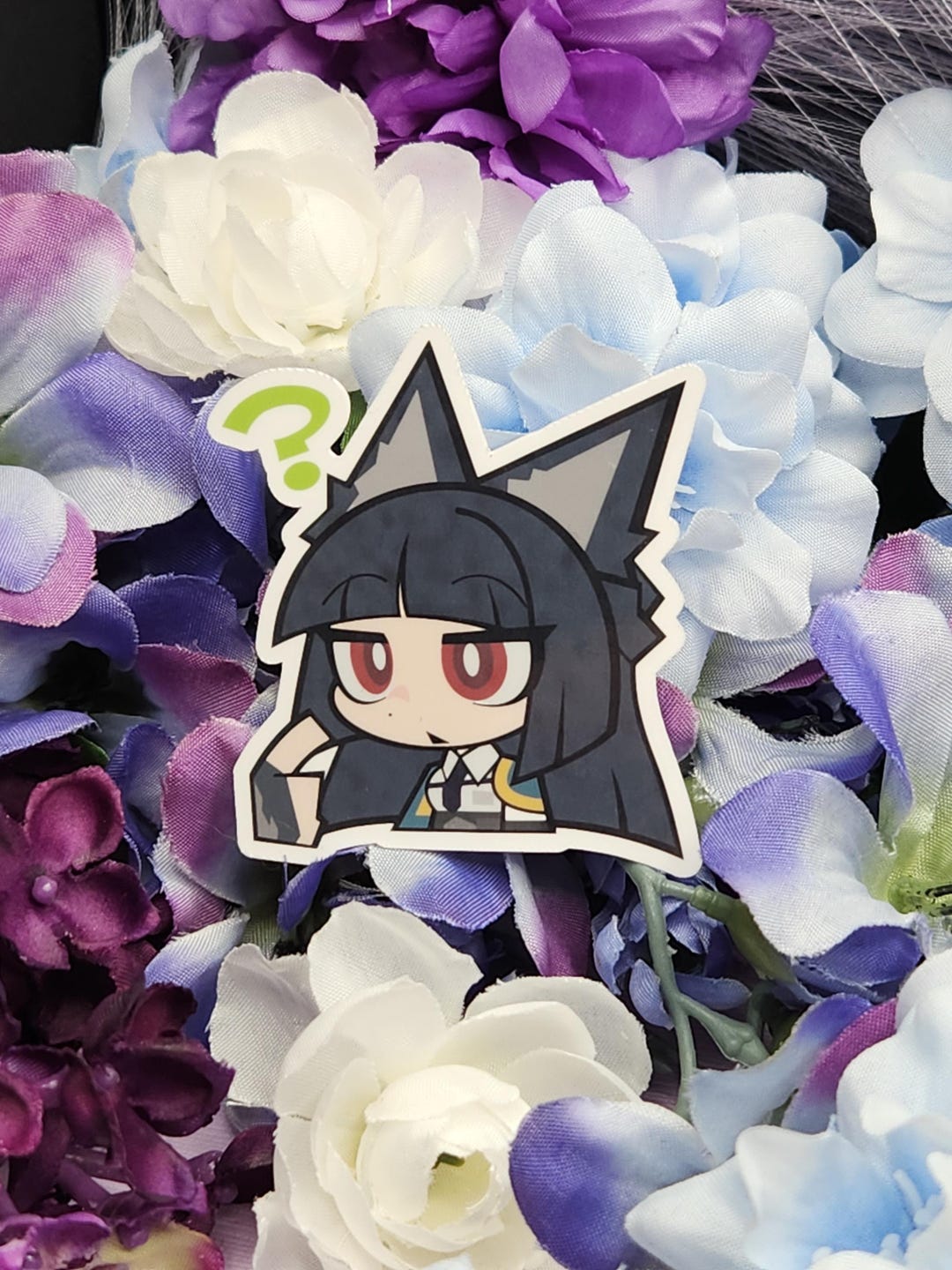 Miyabi Confused Vinyl Sticker - Etsy