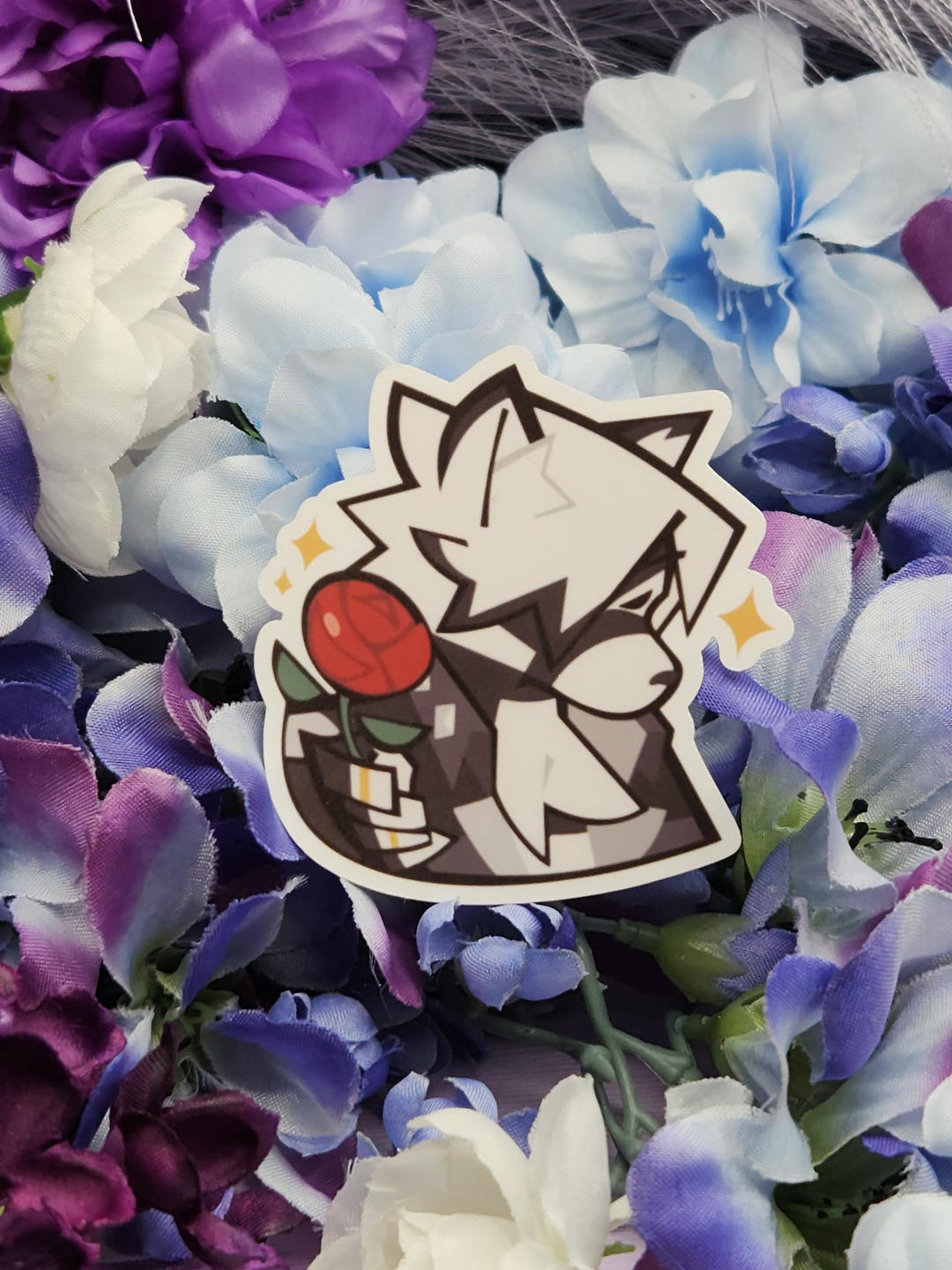 Lycaon Rose Vinyl Sticker - Etsy