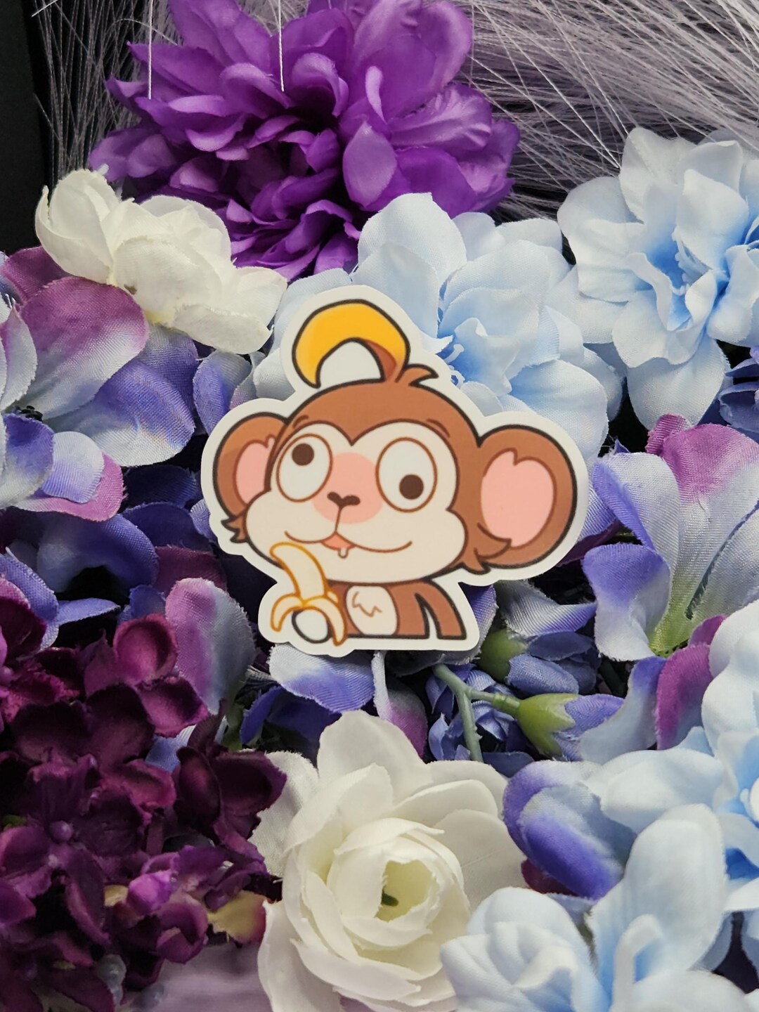 Slumbernana Monkey Vinyl Sticker - Etsy