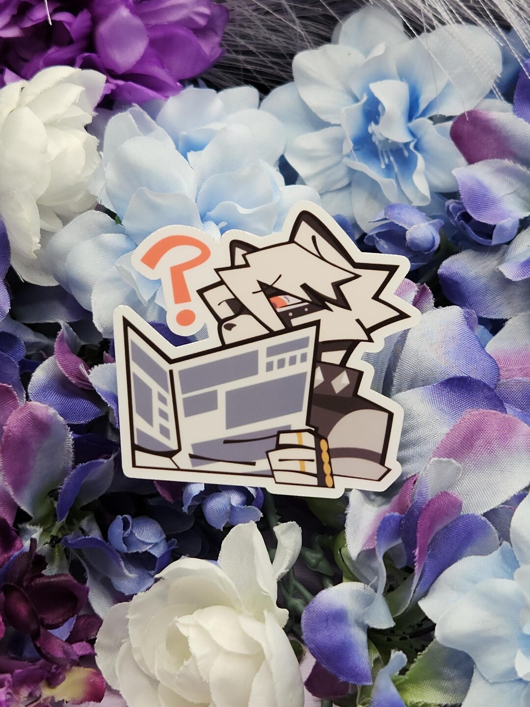 Curious Lycaon Vinyl Sticker - Etsy