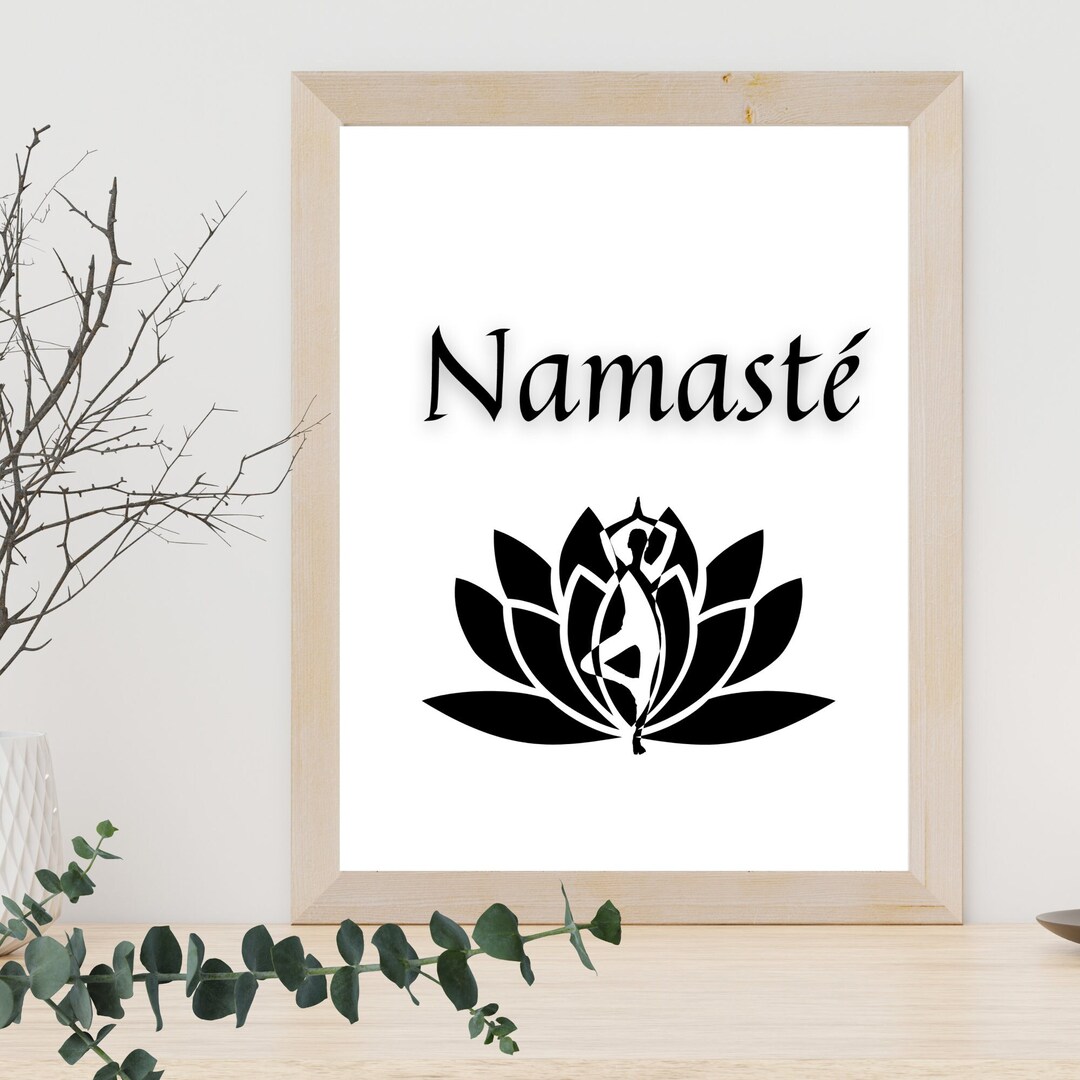 Affiche Namaste, Poster Yamaste, Zen Poster - Etsy.de