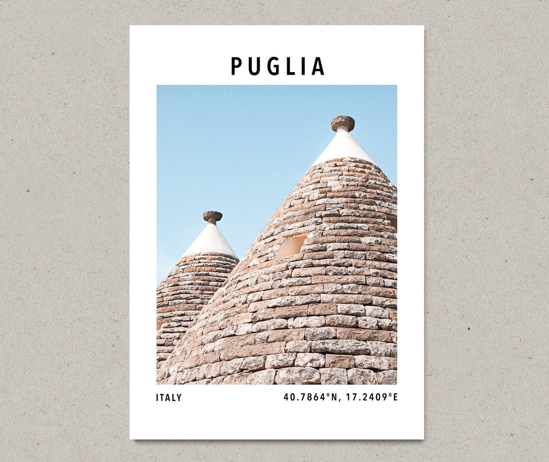 Puglia Italy Wall Art, Travel Photography Print, Alberobello Trulli ...