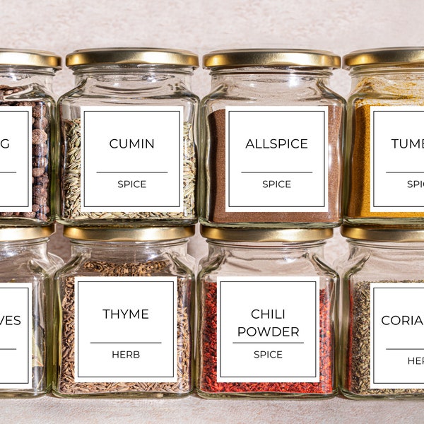 Spice Labels - Etsy