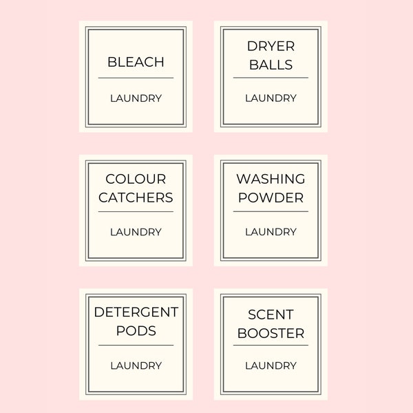 Laundry Storage Labels Svg - Etsy