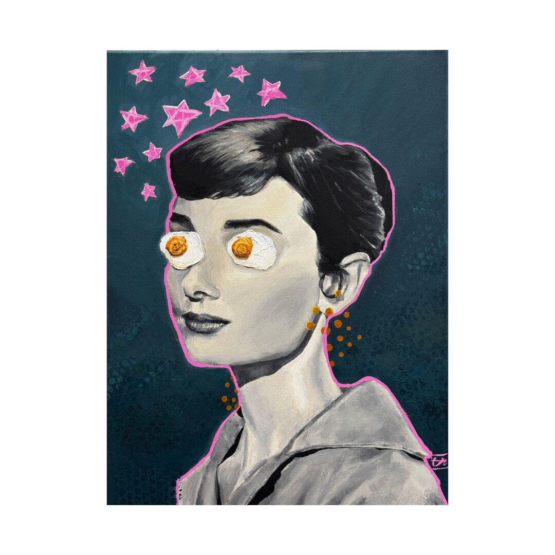 Tribute to Audrey- Satin Poster Print (210gsm), Modern, Contemporary ...