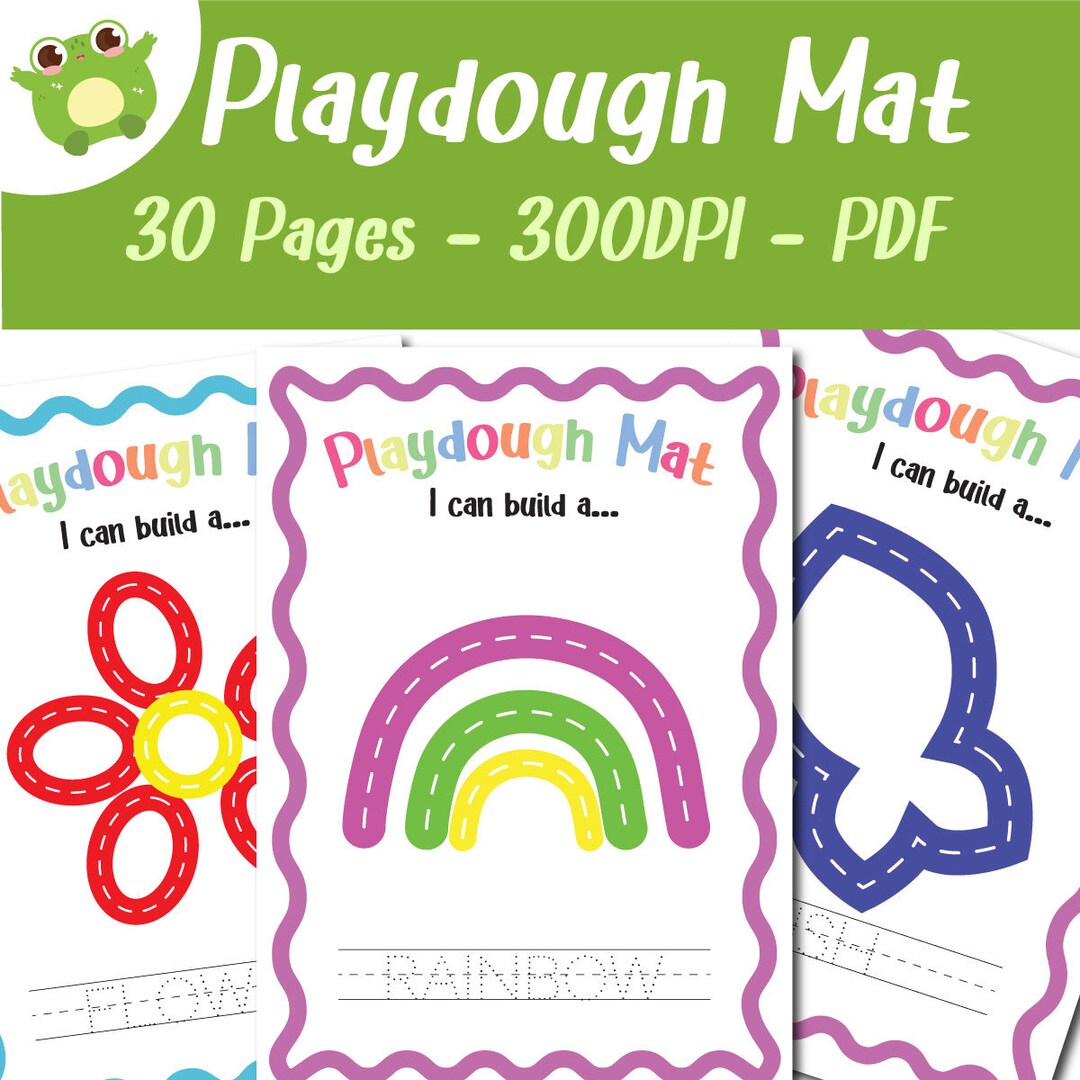 Playdough Mat Bundle for Preschool Activities Art Therapy and - Etsy