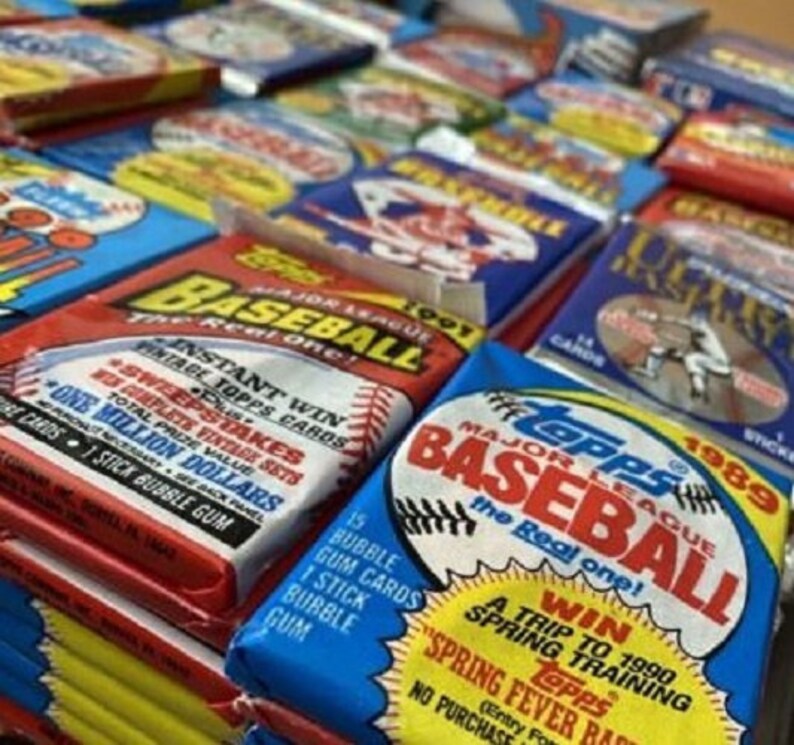 Huge Sale Lot 3000 Baseball Cards Wax Pack Rack Rookie | Etsy