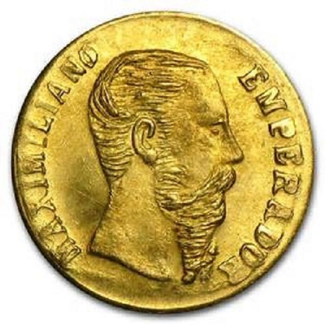 Maximiliano 1865 Imperio Peso Mini Mexican Empire 10kt Gold | Etsy