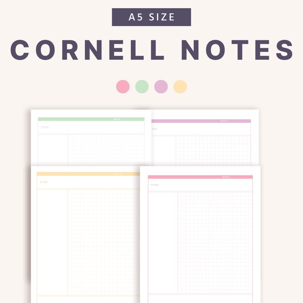 Cornell Notebook - Etsy