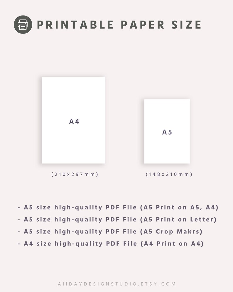 A5 Study Note Template Printable Study Planner Insert Note - Etsy