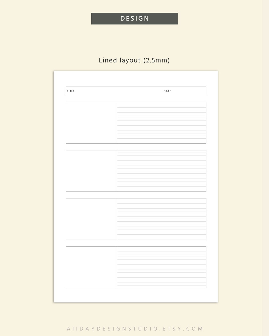 Lecture Notes Template Notes Paper A5 Size Writing Paper - Etsy
