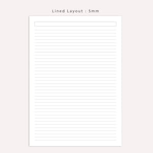 A5 Lecture Note Taking, Lined Note, Grid Note, Study Note Template ...
