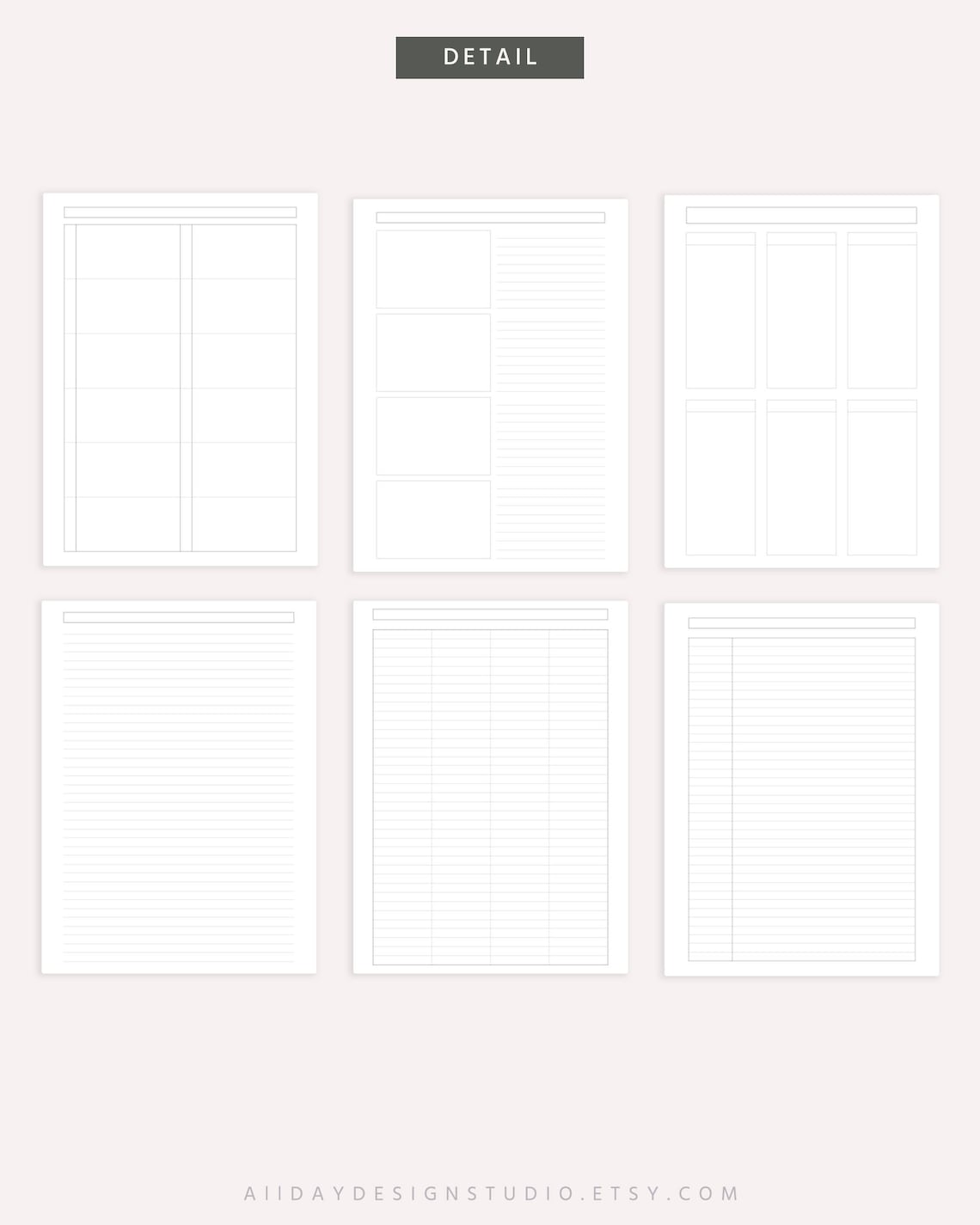 A5 Study Note Template Printable Study Planner Insert Note - Etsy