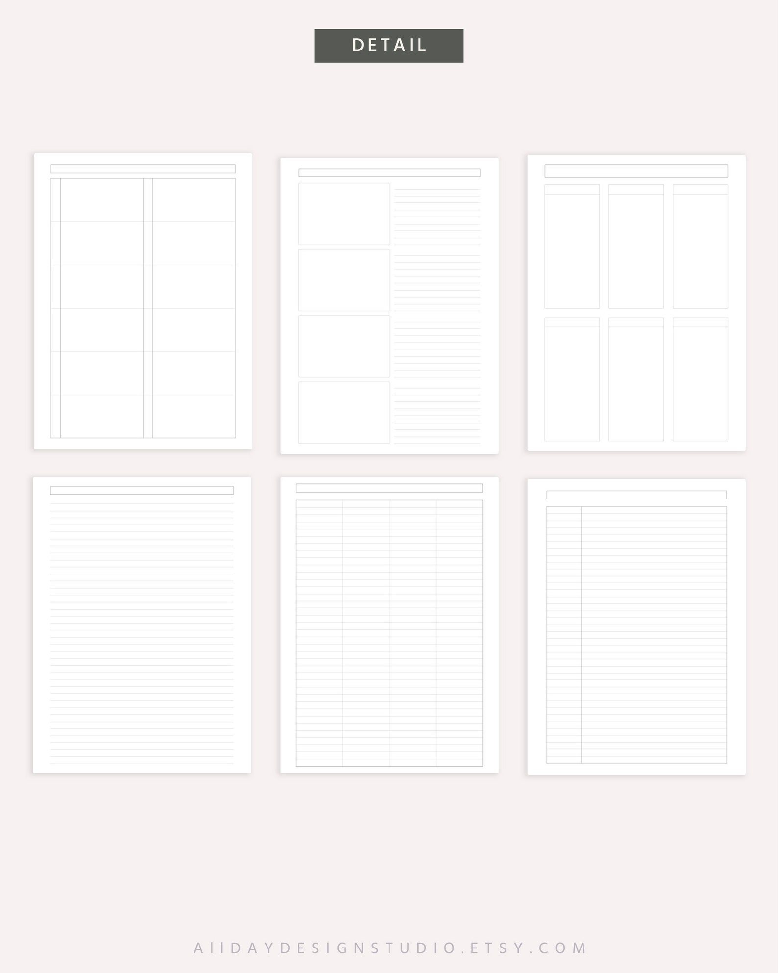 A5 Study Note Template Printable Study Planner Insert Note - Etsy