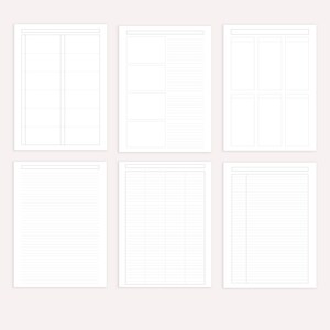 A5 Study Note Template, Printable Study Planner Insert, Note Taking ...