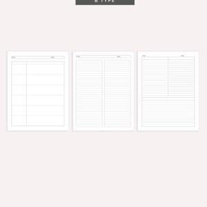 Study Notes Template, Class Notes Template, Lecture Notes Bundle, Lined