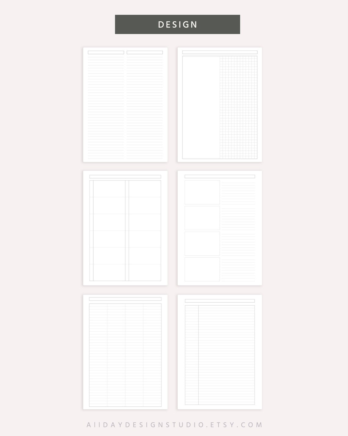 A5 Study Note Template Printable Study Planner Insert Note - Etsy