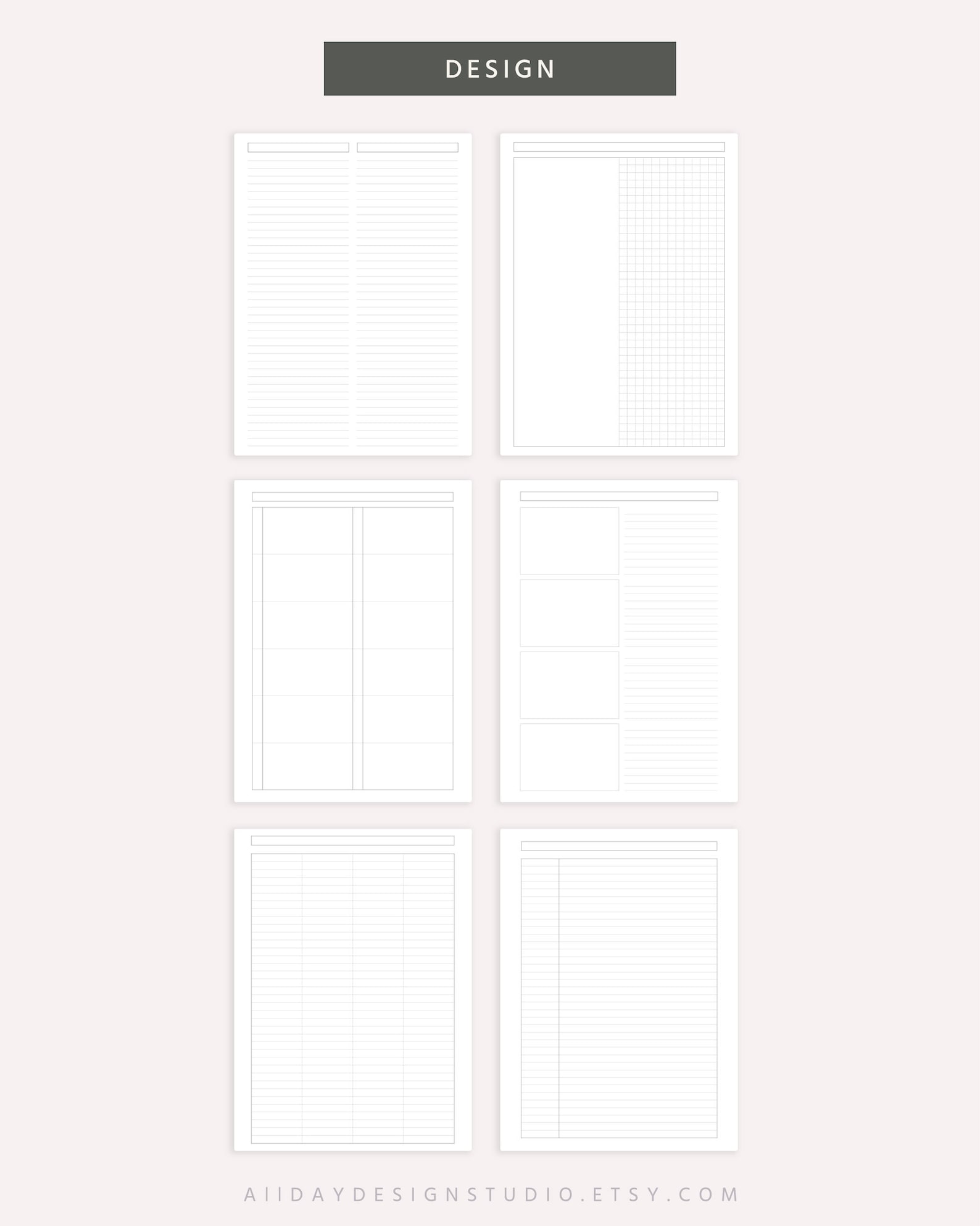 A5 Study Note Template Printable Study Planner Insert Note - Etsy