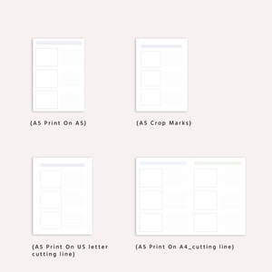 A5 Study Note Planner Insert: Printable Note Template (digital Download ...