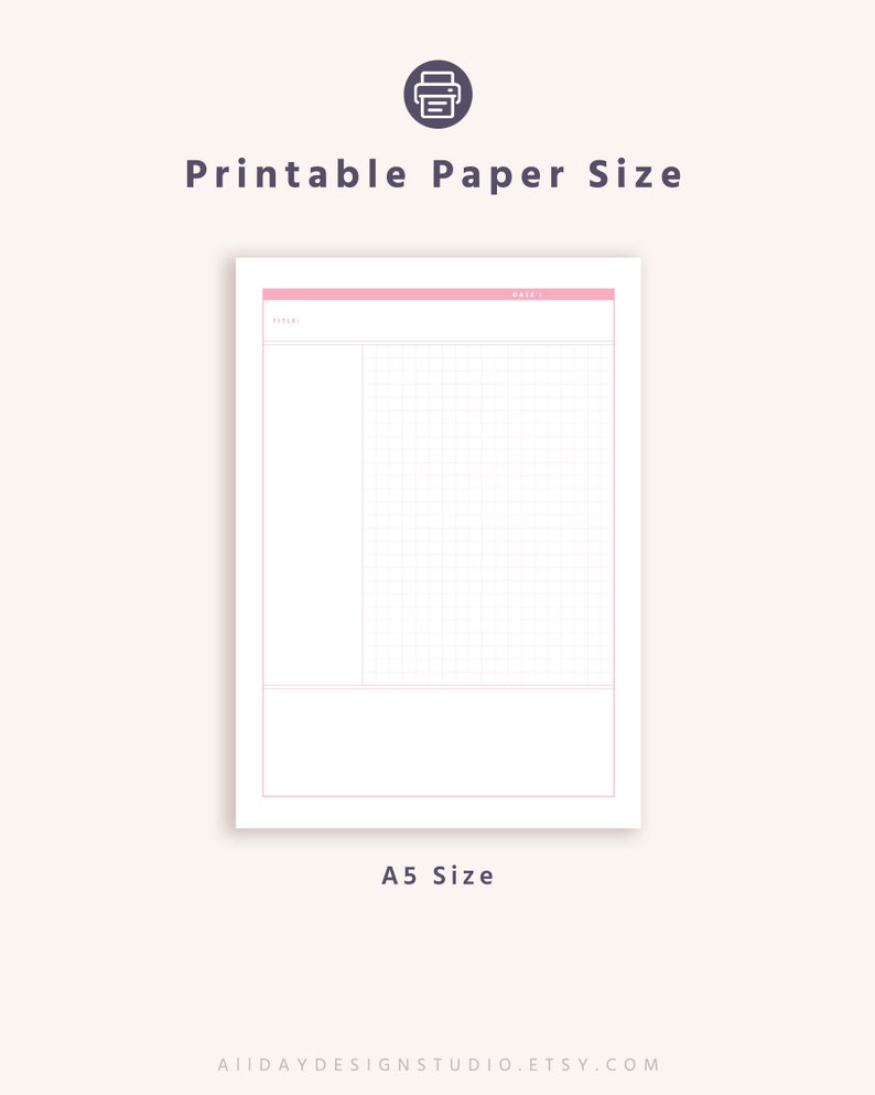 A5 SIMPLE CORNELL NOTES, College Note Taking Template Inserts, Cornell ...