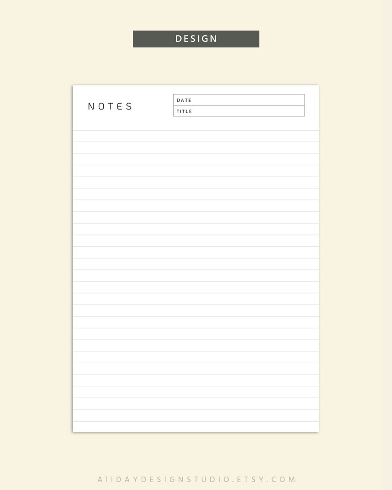 A5 Size Notes Paper, Lined, Grid Notes, Printable Study Note Template ...