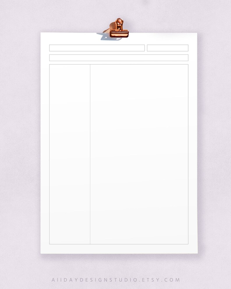 Study Note Taking Template Digital Lecture Notes Simple | Etsy