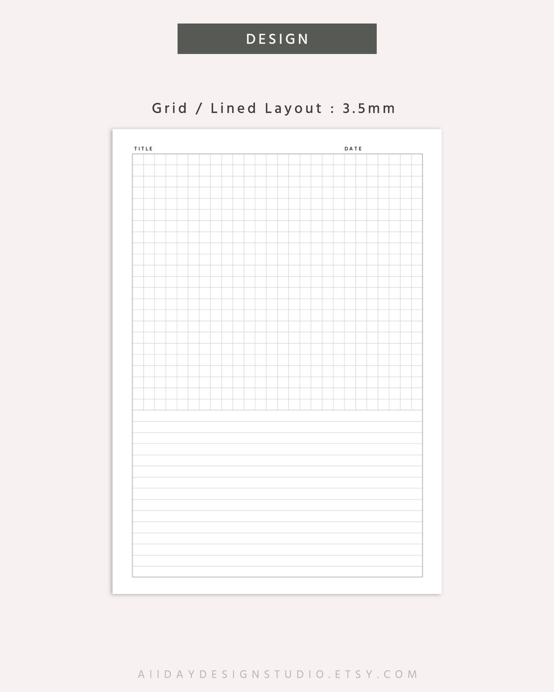 A5 Lecture Note Taking, Lined Note, Grid Note, Study Note Template ...