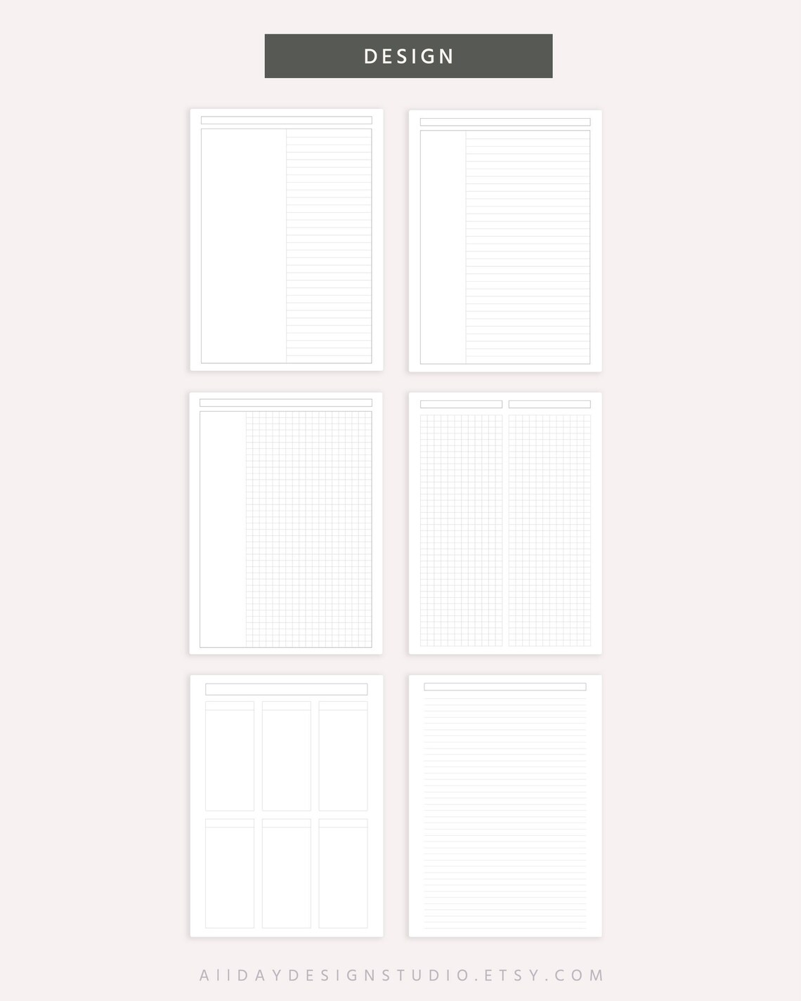 A5 Study Note Template Printable Study Planner Insert Note - Etsy