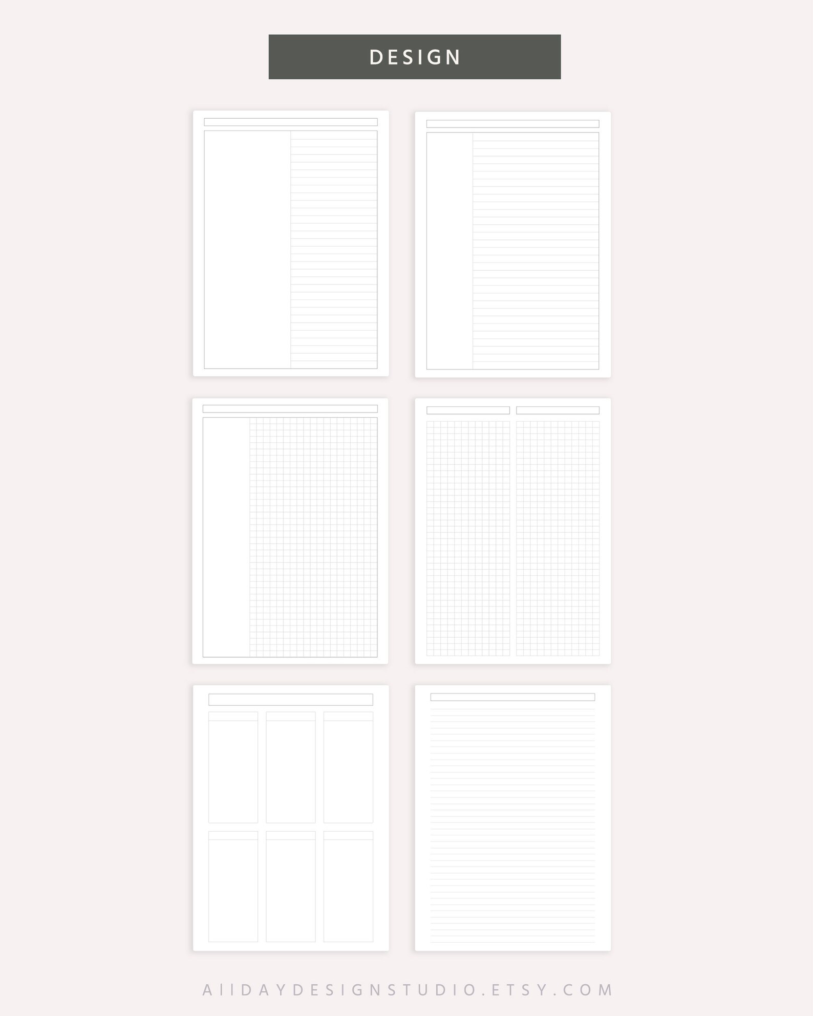 A5 Study Note Template Printable Study Planner Insert Note - Etsy