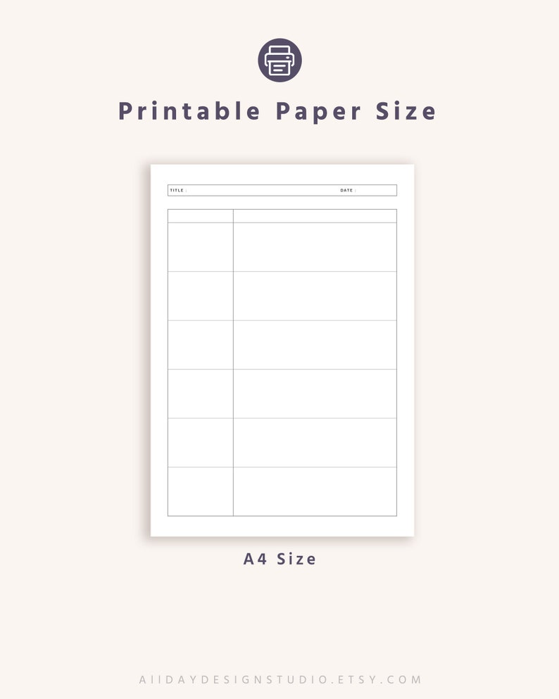 A4 Note Taking Template, Lecture Notes Taking, Study Note Template ...
