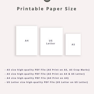 A5 A4 Undated Monthly Simple Planner, Monday Sunday Start, Blank ...