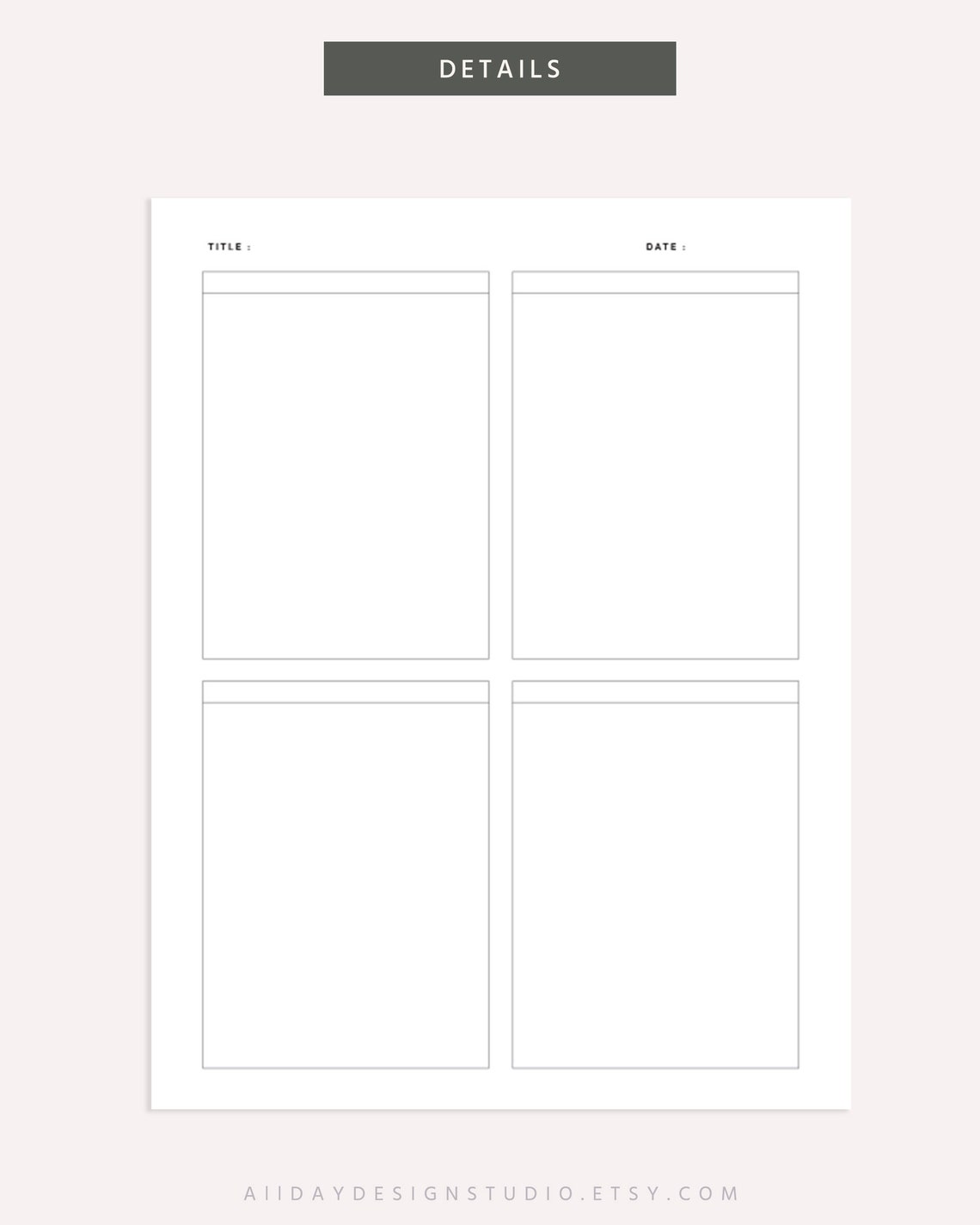 Printable Study Note Template Class Lined Notes Grid Note - Etsy