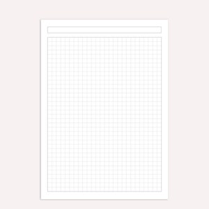 A5 Size Printable Lined Note Template, Grid Note Paper, Study Note ...
