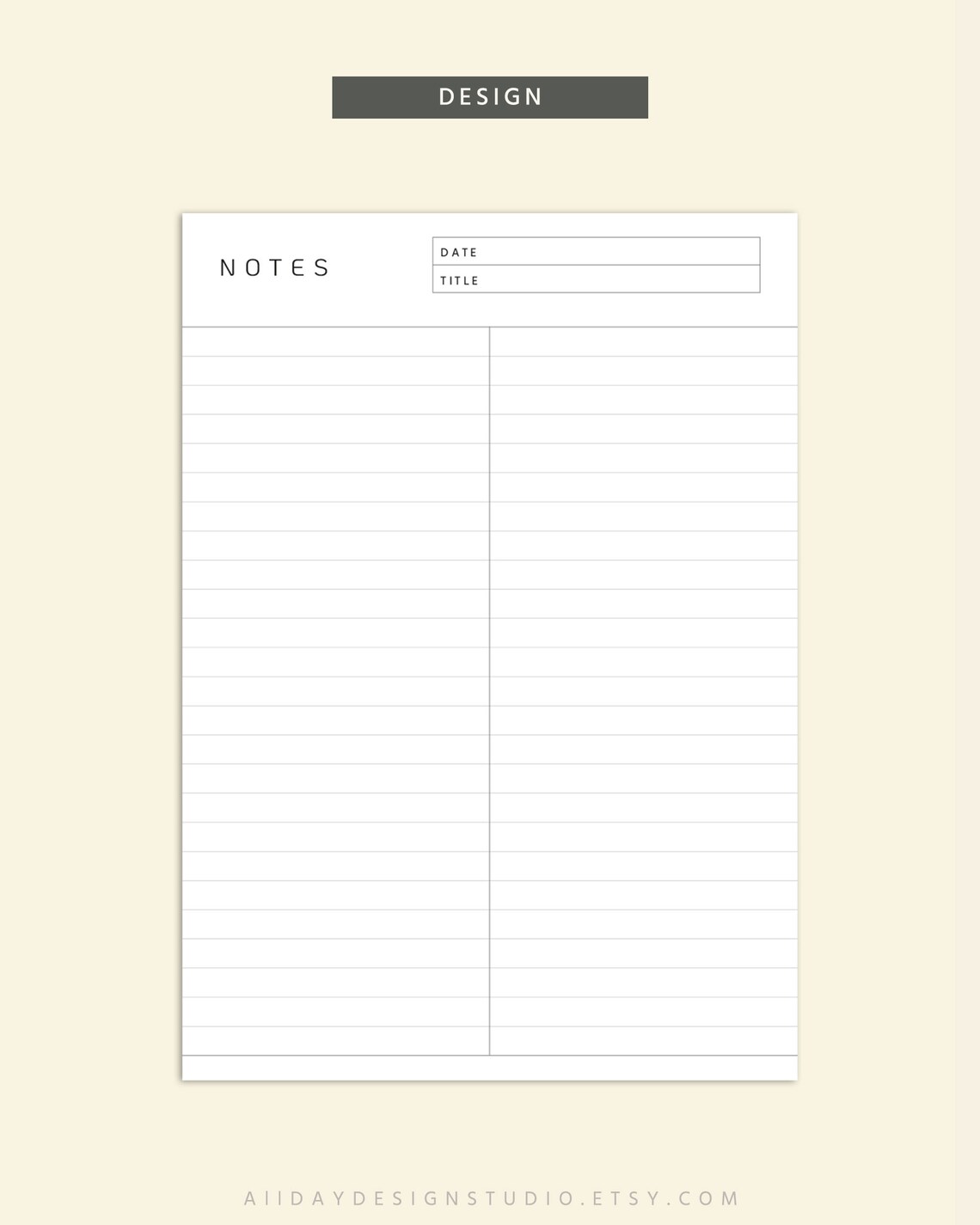 A5 Size Notes Paper, Lined, Grid Notes, Printable Study Note Template ...