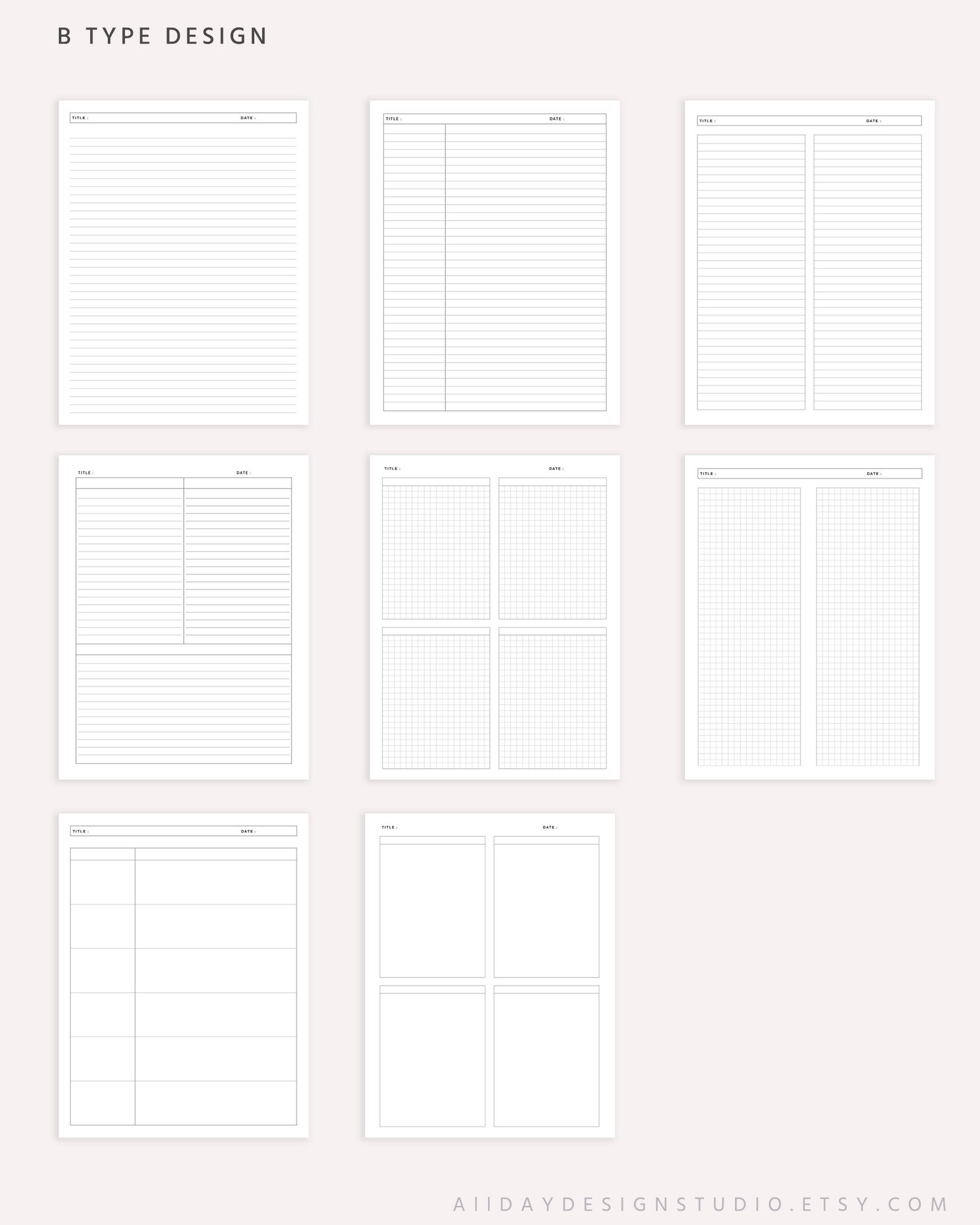 Study Notes Template, Class Notes Template, Lecture Notes Bundle, Lined ...