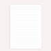A5 Size Printable Lined Note Template, Grid Note Paper, Study Note ...