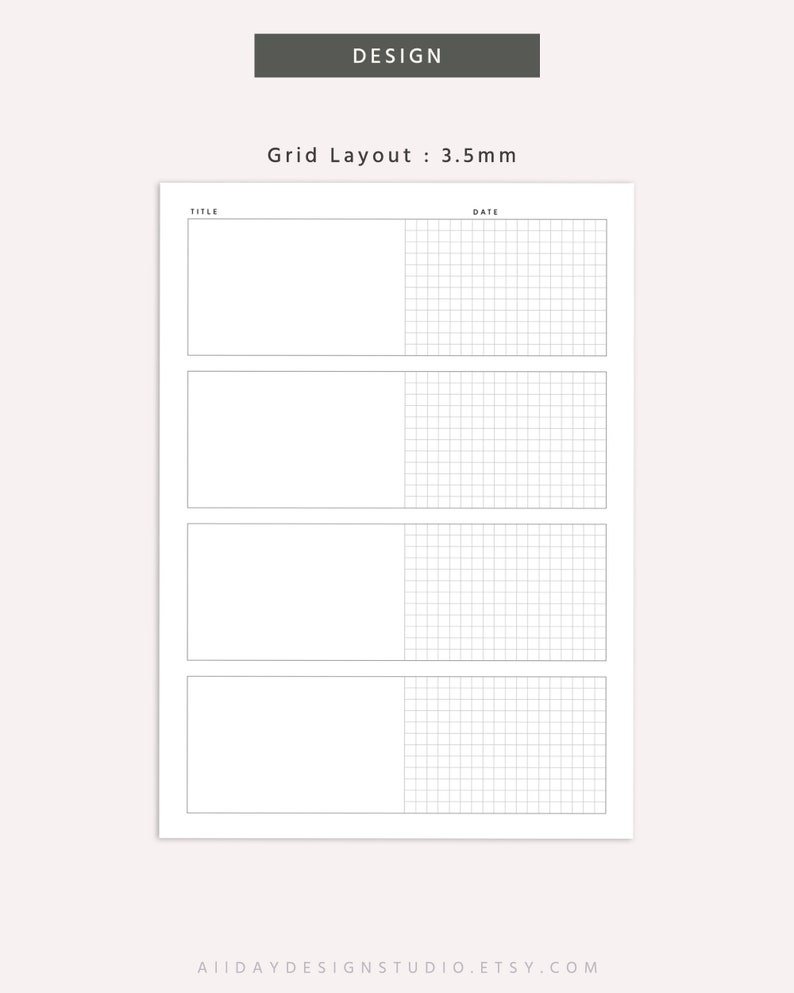 A5 Lecture Note Taking, Lined Note, Grid Note, Study Note Template ...