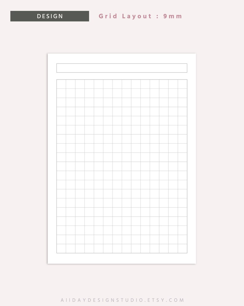 A5 Size Printable Lined Note Template, Grid Note Paper, Study Note ...