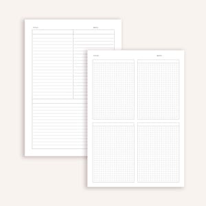 A4 Note Taking Template, Lecture Notes Taking, Study Note Template ...
