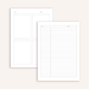 A4 Note Taking Template, Lecture Notes Taking, Study Note Template ...