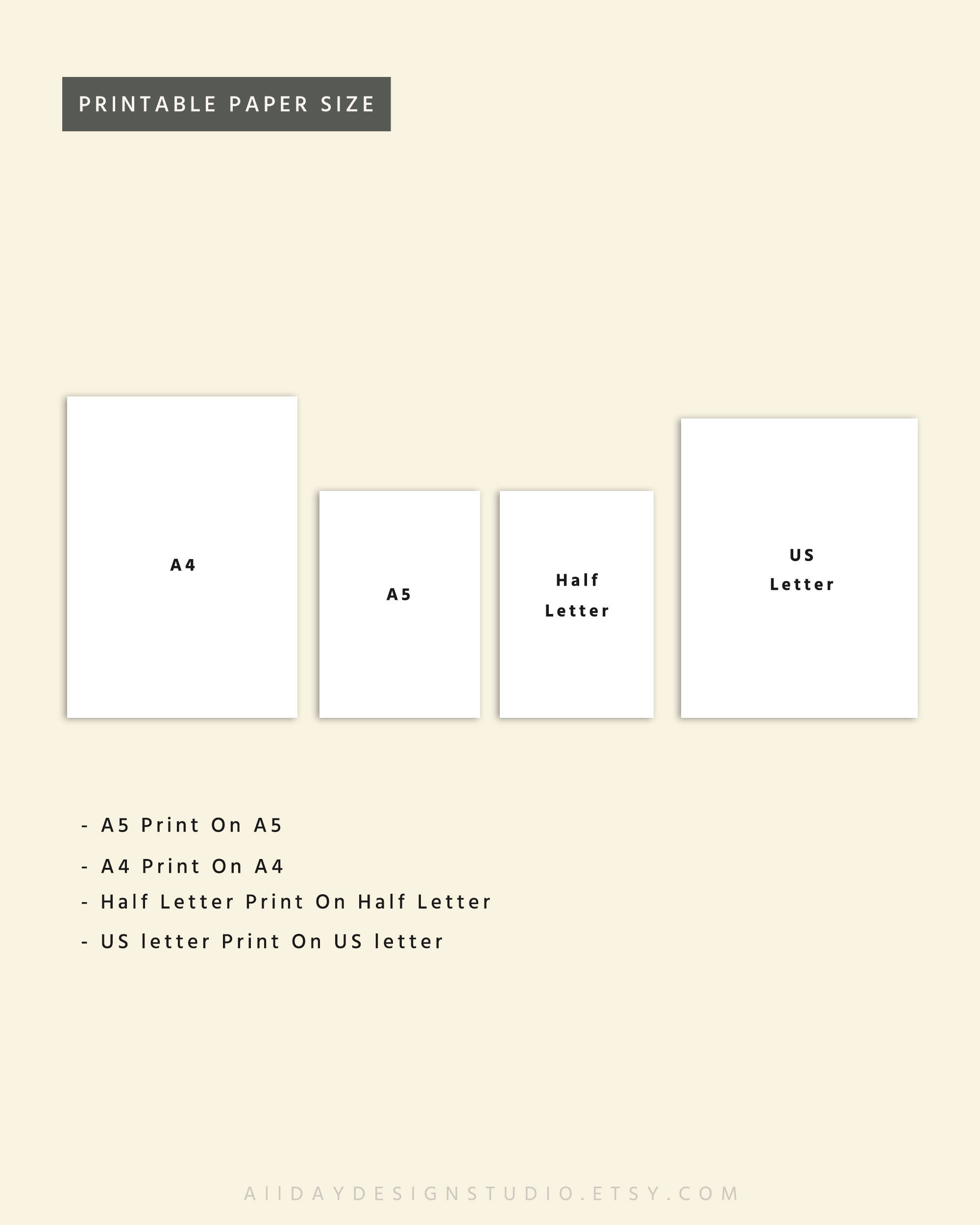 Lecture Notes Template Notes Paper A5 Size Writing Paper - Etsy