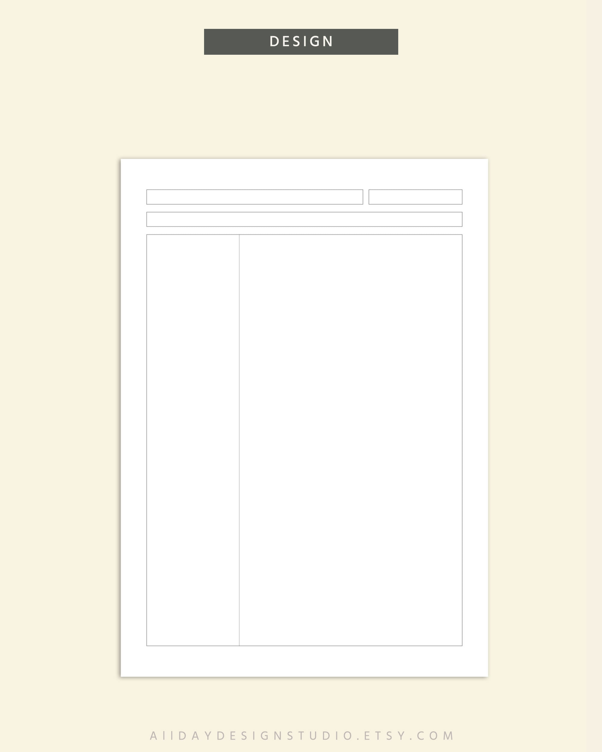 ADHD Lecture Notes Template: A5 Lined & Graph Paper (printable PDF) - Etsy
