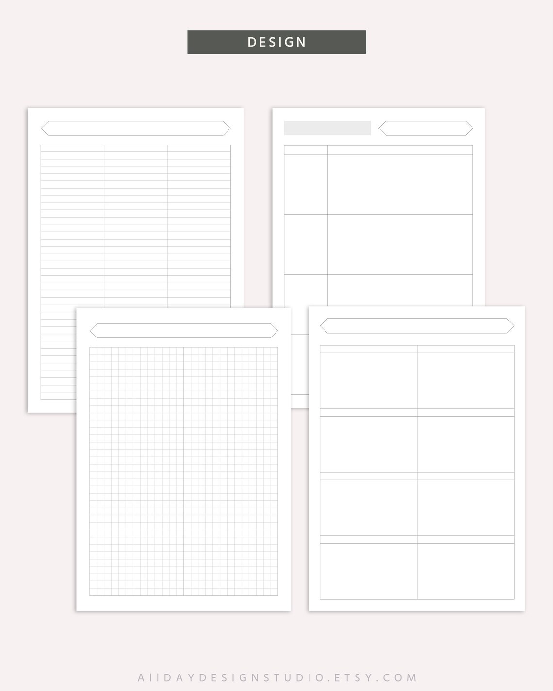 A5, A4 Printable Study Note Template, Notes Taking, Study Note Paper ...
